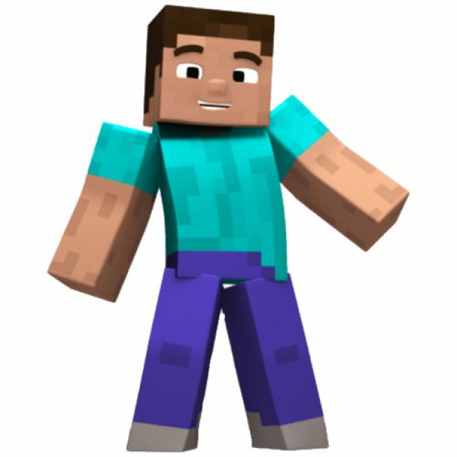 Aplique Minecraft (Steve)
